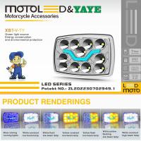 China CD70 CG125 70cc Moto Led Headlight DC12V Dual Color White Yellow DRL Headlight for sale