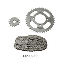 China CG125 CG150 GN125 HJ125 WY125 Motorcycle Sprocket And Chain Kit BAJAJ CGL for sale