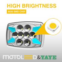 China 6LED Lo beam and 8 LED Hi beam LED Headlight for CD70 CG125 70cc from YAYE Motorcycle for sale
