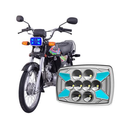 China DC12V Blue DRL LED Headlight for CD70 CG125 70cc YAYE Motorcycle 3030SMD White Light for sale