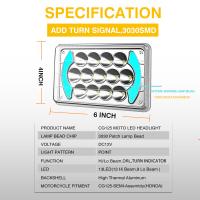 China 575*350*295 mm YAYE CG125 Built-in Motorcycle LED Headlight Bulb with DRL / Turn Signal for sale