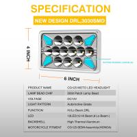 China 575*350*295 mm YAYE CG125 DC12V Motorcycle LED Headlight Bulb with DRL / Turn Signal for sale