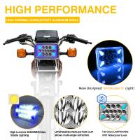 China 575*350*295 mm YAYE CG125 DC12V Motorcycle LED Headlight Bulb with DRL / Turn Signal for sale