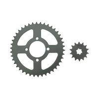 China Motorcycle Chain Sprocket Kit For Honda CG125 Suzuki GN125 WY125 ZJ125 CD70 for sale