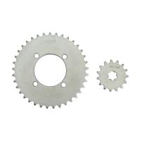 China Motorcycle Chain Sprocket Kit For Honda CG125 Suzuki GN125 WY125 ZJ125 CD70 for sale