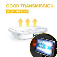 China Plastic Reflector 6*4 inch DC12V Cg125 125cc DRL Flash Motorcycle LED Accessory Headlight for sale
