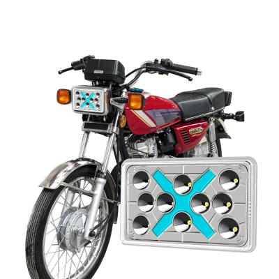 China High Low Beam Red Blue Pink DRL Motorcycle LED Headlight for YAYE CG125 DC12V by YAYE for sale