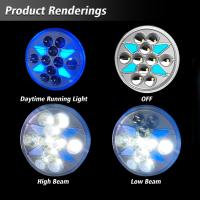 China Plastic Reflector YAYE GN125 2 In 1IP67 High Brightness Round Motorcycle Headlight with DRL/Turn Signal for sale