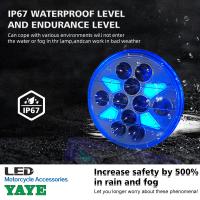 China Plastic Reflector YAYE GN125 2 In 1IP67 High Brightness Round Motorcycle Headlight with DRL/Turn Signal for sale