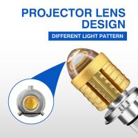 China 15W Brightest H4 Led Bulb Motorcycle 1500LM Bicolor Moto Led Headlight for sale