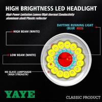 China 6 Inch CM125 High Limited Lumen LED Red DRL Semi-assembly Headlight with High Low Beam for sale