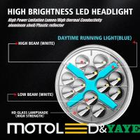 China YAYE GN125 2 In 1IP67 High Brightness Round Motorcycle Headlight with DRL Turn Signal for sale