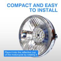 China XYL-NZ 4500LM 15 Lamp Blue Drl Hi Lo Beam Motorcycle Led Bulbs for sale