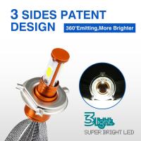 China 4500LM 6000LM 8000LM H7 Motorcycle Headlight Bulb Ba20D P15D 45W for sale