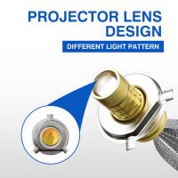 China TDA6 6500K P15D Motorcycle Headlight H4 H6 HS1 Ba20D CSP Projector Lens LED Chip for sale