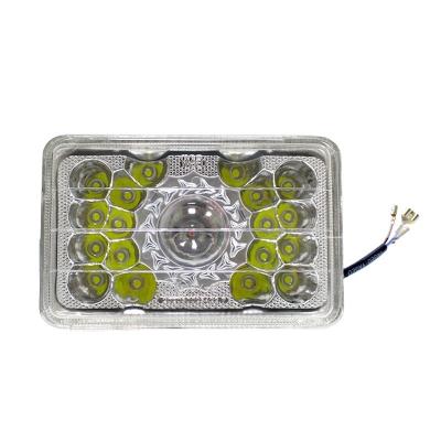 China High Power Limit Lumen 18 Beads Motorcycle LED Square Headlight for sale