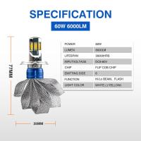 China COB LED Motorcycle Lamp Motoled AC/DC8V-80V H4 H6 HS1 Ba20D P15D CSP for sale