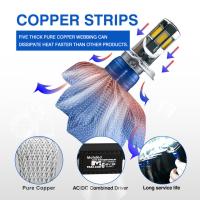 China COB LED Motorcycle Lamp Motoled AC/DC8V-80V H4 H6 HS1 Ba20D P15D CSP for sale