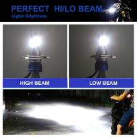 China COB LED Motorcycle Lamp Motoled AC/DC8V-80V H4 H6 HS1 Ba20D P15D CSP for sale