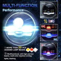 China YYXTZ-TJ03-ZC Motorcycle Headlight Projector Red Blue White DC12V 45W 4800LM for sale