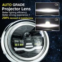 China YYXTZ-TJ03-ZC Motorcycle Headlight Projector Red Blue White DC12V 45W 4800LM for sale