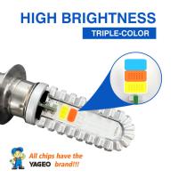 China COB LED Chip P15D H6M Headlight Bulb 8V 10V 12V 24V Brightest H6M Led Bulb for sale
