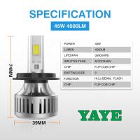China 4500LM Brightest Motorcycle Headlight Bulb IP67 H4 High Low Beam for sale