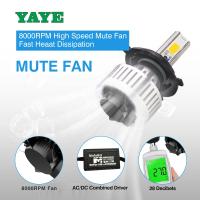 China 4500LM Brightest Motorcycle Headlight Bulb IP67 H4 High Low Beam for sale