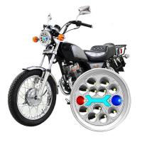 China Red Blue DRL LED Motorcycle Headlight IP67 6 Inch CM125 Water Lamp for sale