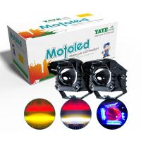 China Motorcycle Lighting Systems Blue DRL Dual Color White Yellow Light with Red Evil YAYE for sale