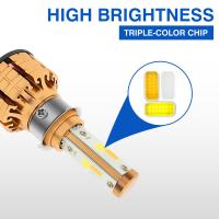 China 6000LM COB LED Motorcycle Headlight Bulb With Milliampere Technology for sale