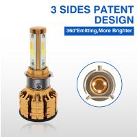 China 6000LM COB LED Motorcycle Headlight Bulb With Milliampere Technology for sale