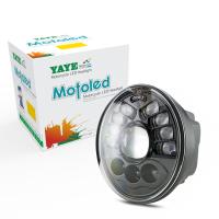 China 100W 12000LM Motorcycle Headlight Assembly With Projector Lens And High Low Beam for sale