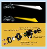China Motorcycle Optical LED Lens Headlight IP67 LED External Spotlight 3000k/6500k/8000k for sale
