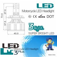 China 60W 6000 Lumen CSP White Color M3plus Motorcycle LED Headlights With Hi/Lo Beam for sale