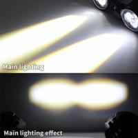 China 120W IP68 Motorcycle External LED Spotlight 6500K Aviation Aluminum Parts Waterproof for sale