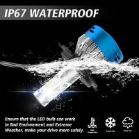 China Die Cast Aluminum Led H4 Motorcycle Bulb With 3 Side Emitting for sale