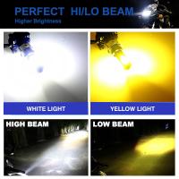 China White Yellow H4 Motorcycle Bulb Ba20d P15D Moto LED Headlight for sale