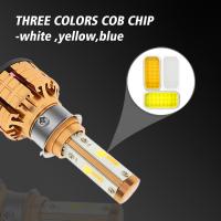 China DC8V-80V Motorcycle Lamp Fan Cooling COB High Power Motorcycle Headlight for sale