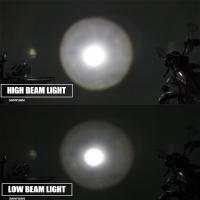 China Angel Eye LED Projector Lens Headlight High Beam Light U7 Motorcycle Spotlight for sale