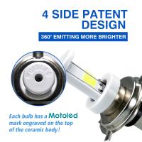China High Power 4 Side Emitting LED Bulb Voltage 8-80V AC/DC for Motorcycle Motorbike Moto for sale
