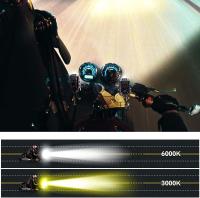 China Long Life YAYE Motorcycle Led Driving Fog Lights 60W Amber And White Projector Lights for sale