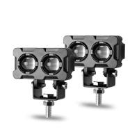 China 3570 LED Motorcycle Fog Light 40W 20*2 Dual Color Spot Beam Moto Accessories for sale