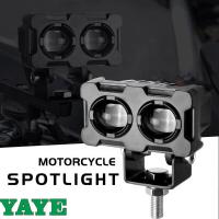 China 3570 LED Motorcycle Fog Light 40W 20*2 Dual Color Spot Beam Moto Accessories for sale