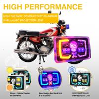 China CG125 Semi Assembly Motorcycle LED Headlight With Turn Signal And 18LED Chip QTY for sale
