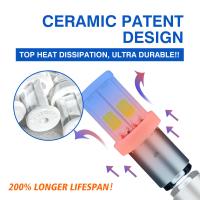China 2400lm 50000 Hours H4 HS1 BA20D H6 P15D H6M 4 COB Ceramic LED Head Light Fog Bulb for sale