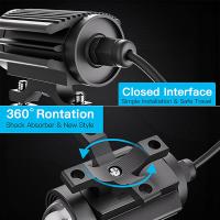 China 3570 LED 32W Triple Light External Spotlight For Universal Motorcycle Car for sale