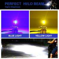 China 3 Colour Led Headlight For Motorcycle 50000Hrs Lifespan White Function for sale