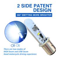 China Motorcycle LED Bulb H6 Ba20d 23W 2300LM with Aluminum Base Borad COB 12V Motor Accessories for sale
