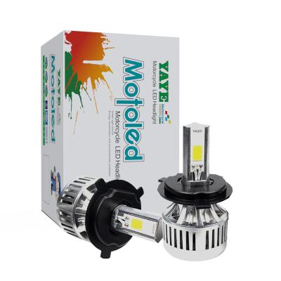 China High Power H4 Motorcycle Headlight For DC/AC 8-80V Voltage And COB Light Source for sale